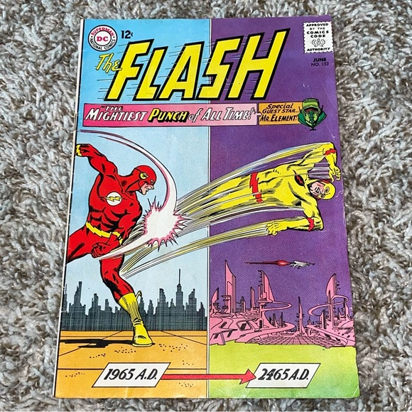 DC Comics | Art | Vintage 965 Dc Comics The Flash Mr Element Reverse ...